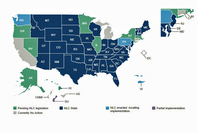 What Are the Nurse Licensure Compact States in May 2023? | Vivian ...